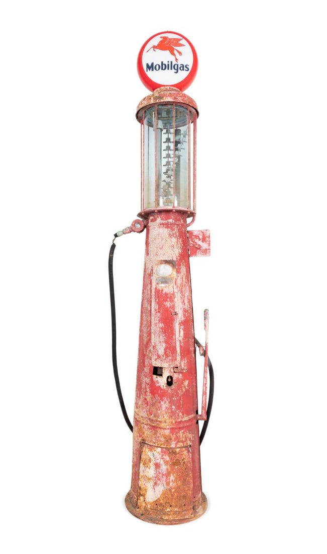 Gilbert & Barker Visible Iron Gas Pump, C. 1930 Auction