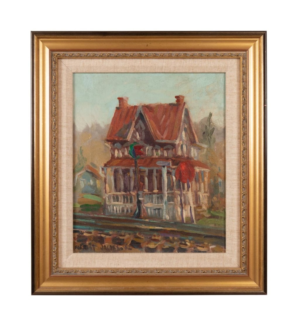 Forrest Jacobs 'high Point Maryland' O/c Auction