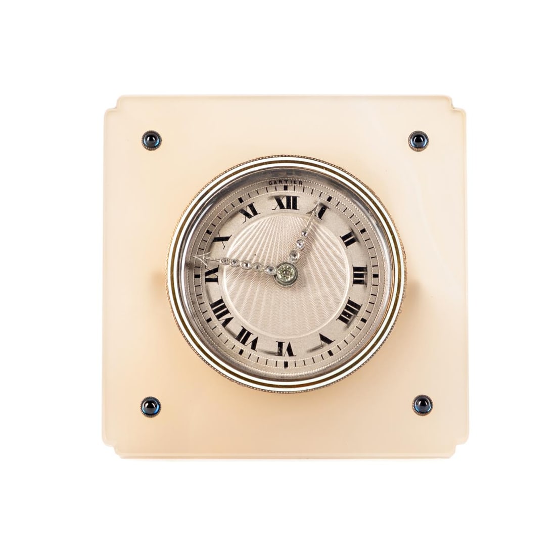 Cartier Art Deco Agate Desk/dresser Clock Auction