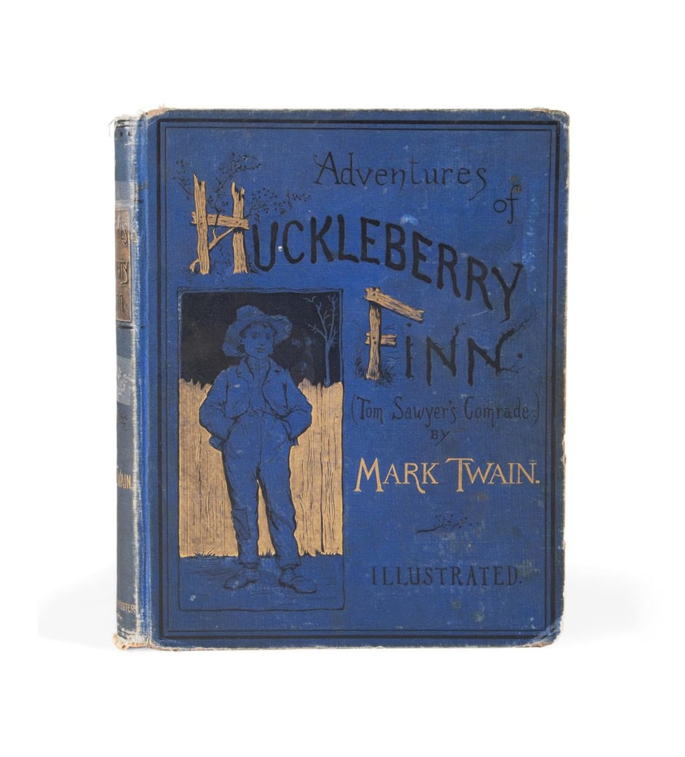 Mark Twain, Huckleberry Finn 1st Ed. Blue Cover Auction
