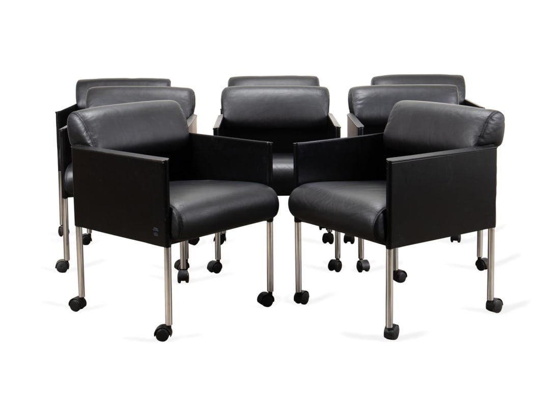Set Of 8 Folio Chairs, Cini Boeri For Rosenthal Auction
