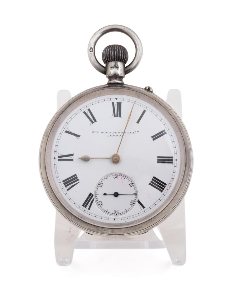 Sir John Bennett 1916 Sterling Silver Pocket Watch