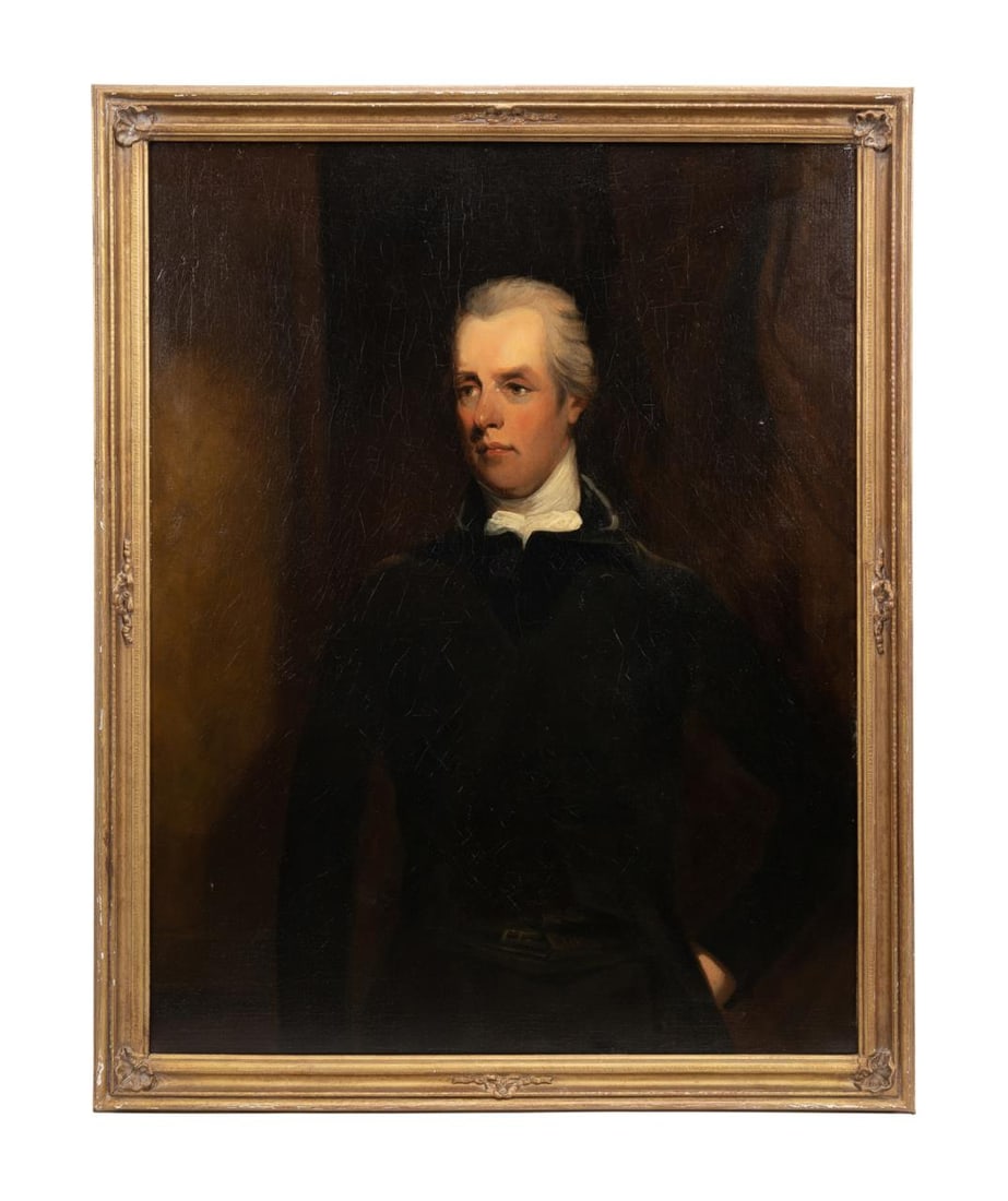 19th C. Oil Portrait Of William Pitt The Younger Auction