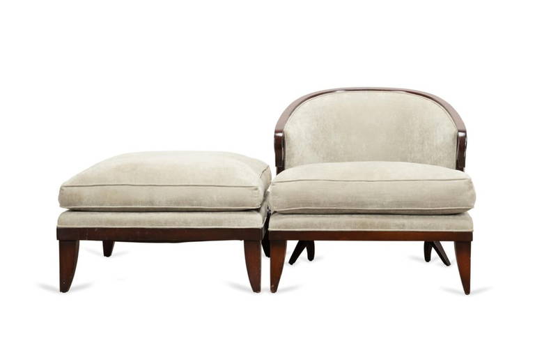 Christopher Guy 'biarritz' Chair And Ottoman