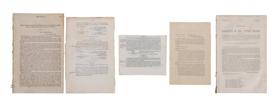 5pcs Slavery & Civil Rights Printed Gov't Pamphlet Auction