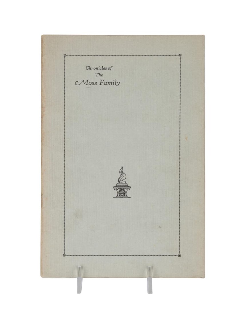 Rose Scott Moss, Chronicles Of The Moss Family Auction