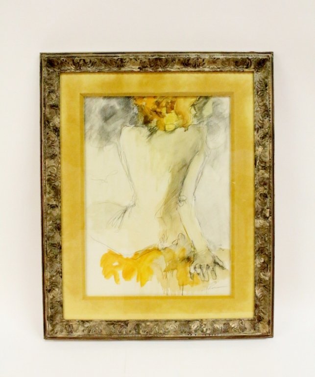 Ed Rosen Contemporary Abstract Mixed Media Nude