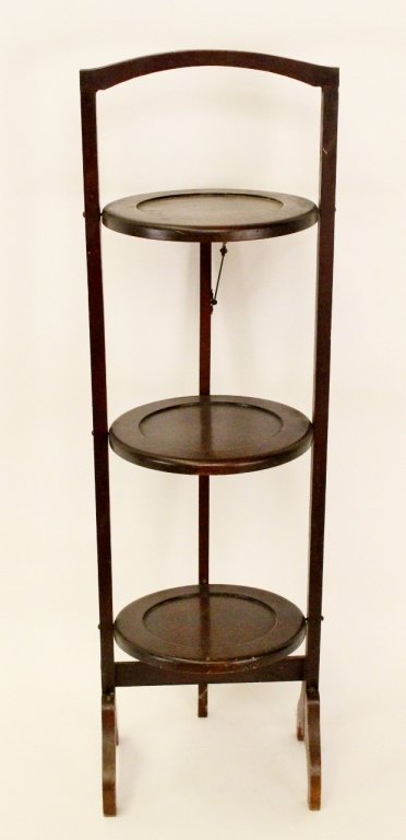 Wooden Three Tiered Pie Stand