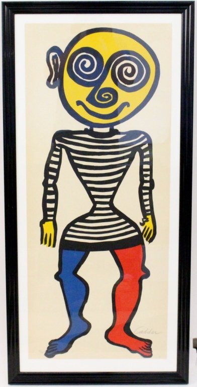 Alexander Calder "puppet Man" Lithograph, Signed