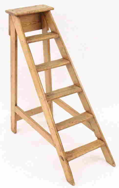 English Pine Wood Library Step Ladder - Aug 09, 2014 | Ahlers ...