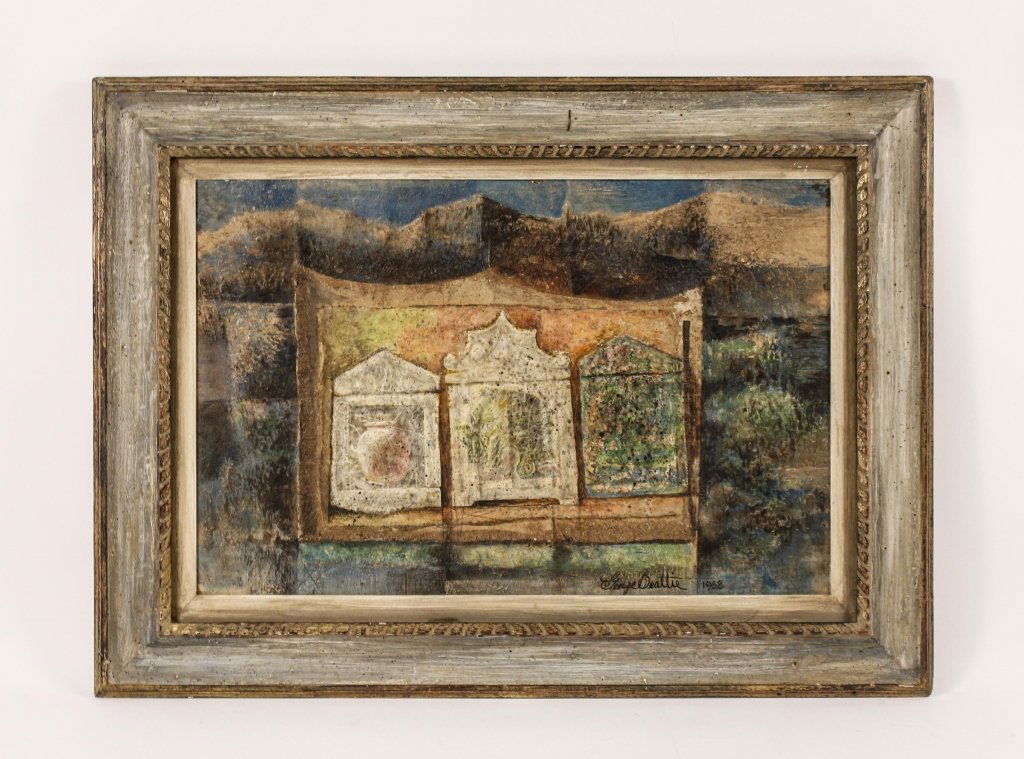 George Beattie Mid Century Oil Painting, Signed