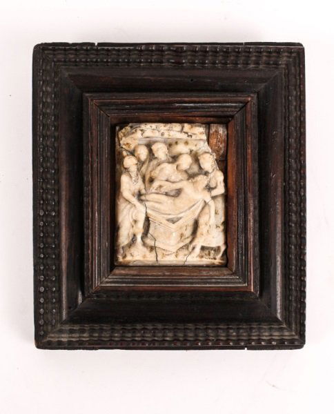 Carved Stone Relief, "Jesus Laid to Rest"