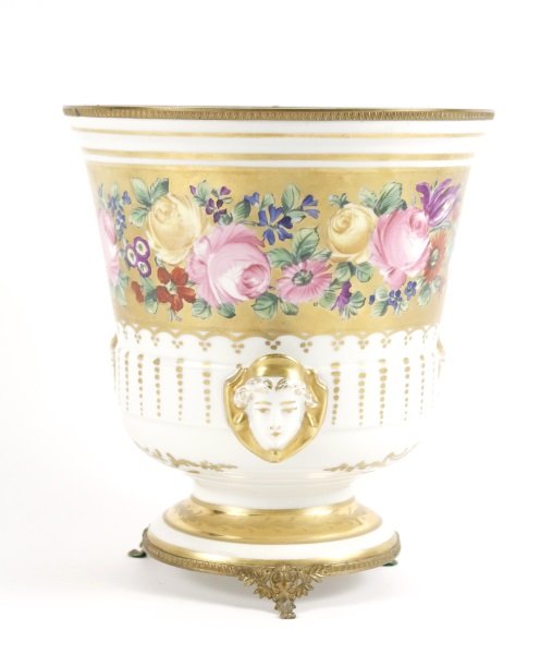 Gilt & Hand Painted Large Limoges Cache Pot - Mar 21, 2015 | Ahlers ...