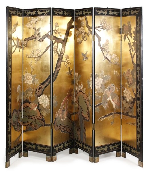 Chinese 6 Panel Coromandel Style Screen