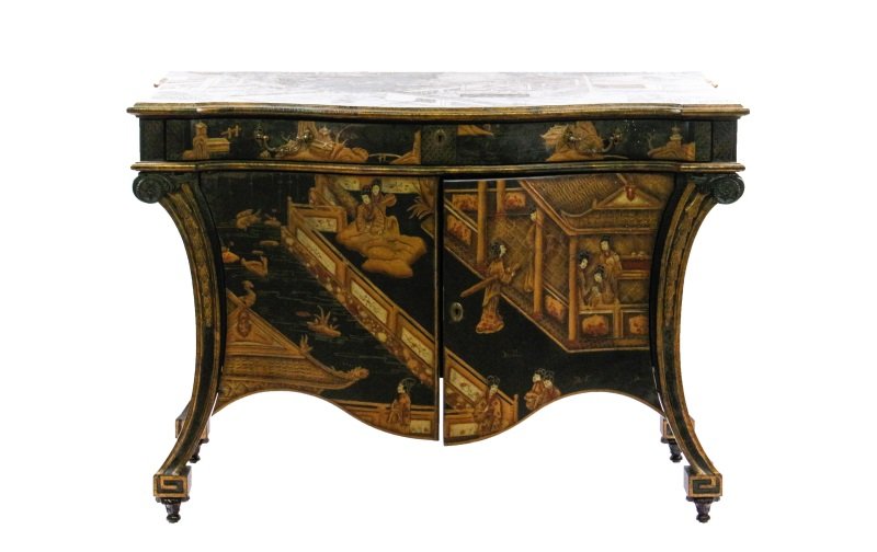 Chippendale Style Chinoiserie Commode by Baker