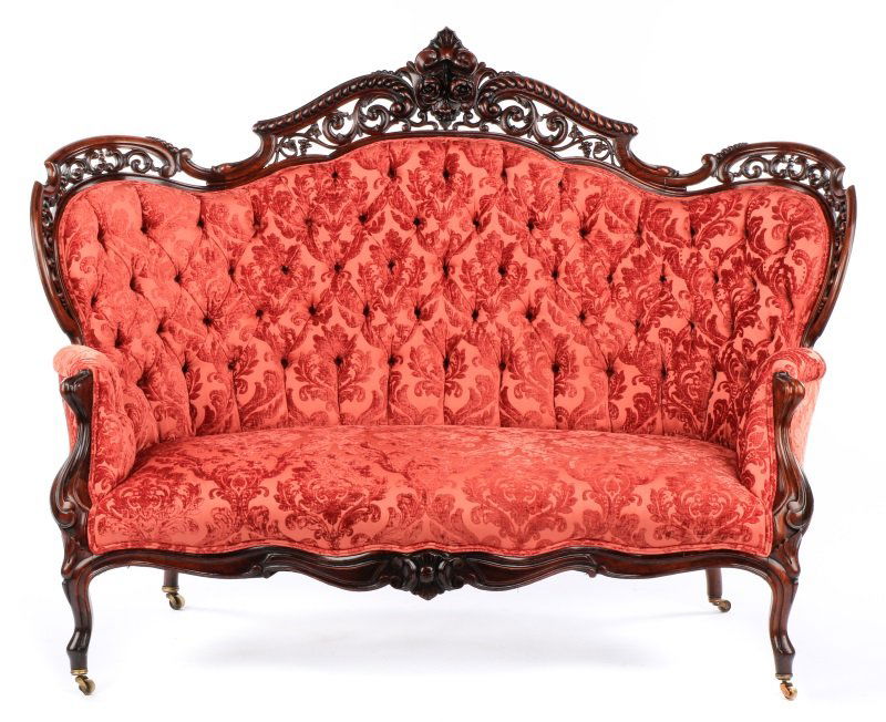 Meeks 9 Piece Rosewood "Stanton Hall" Parlor Set