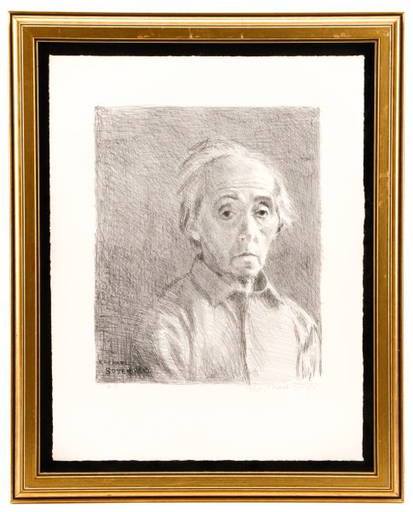 Raphael Soyer "self Portrait" Signed Lithograph