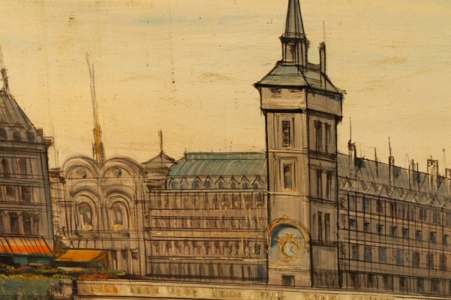 Paul Lambert, "Conciergerie" Signed Oil on Canvas : Lot 744