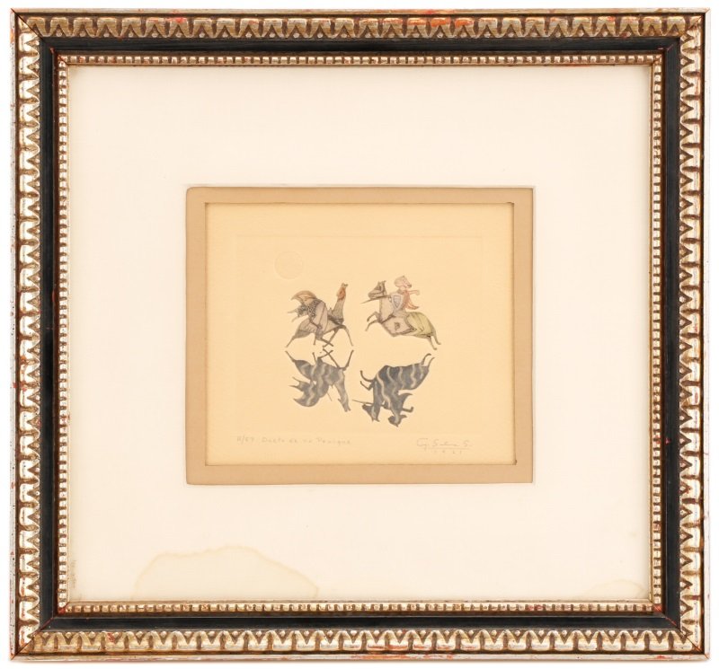 Guillermo Silva Santamaria 1961 Figural Etching