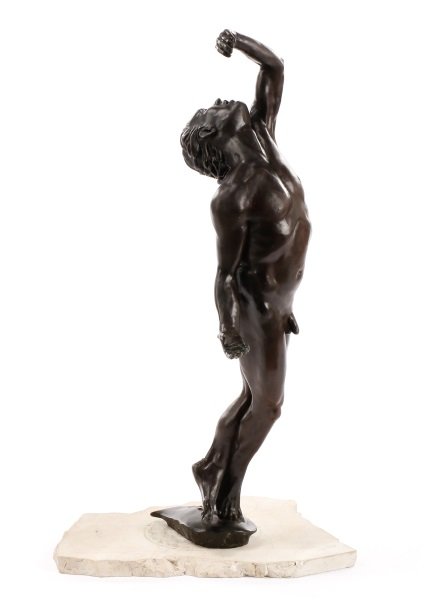 Jeff Rouse, "Footprints Back" Signed Bronze