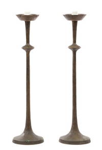 Pair of Tom Corbin Bronze Table Lamp Bases - Mar 05, 2016 | Ahlers ...