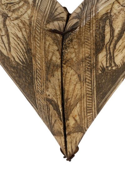 17th C. German Scrimshaw Engraved Bone Quiver