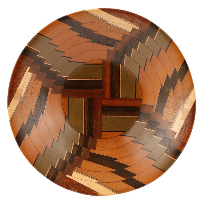 Buzz Coren, Signed Turned Wooden Low Bowl