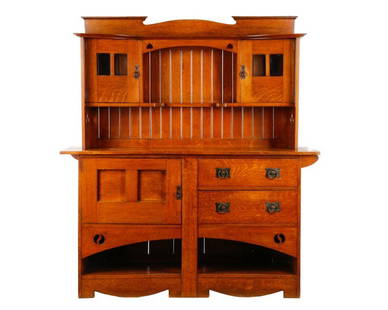 English Arts & Crafts Hutch