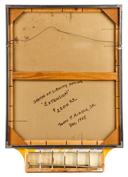 John T. Riddle, "Extension", Mixed Media, 1988