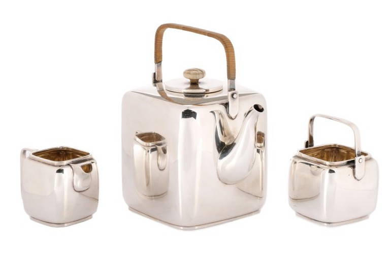 Mid Century Modern Danish Sterling Tea Service