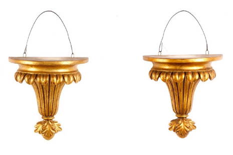 Set Of Five Plaster Brackets