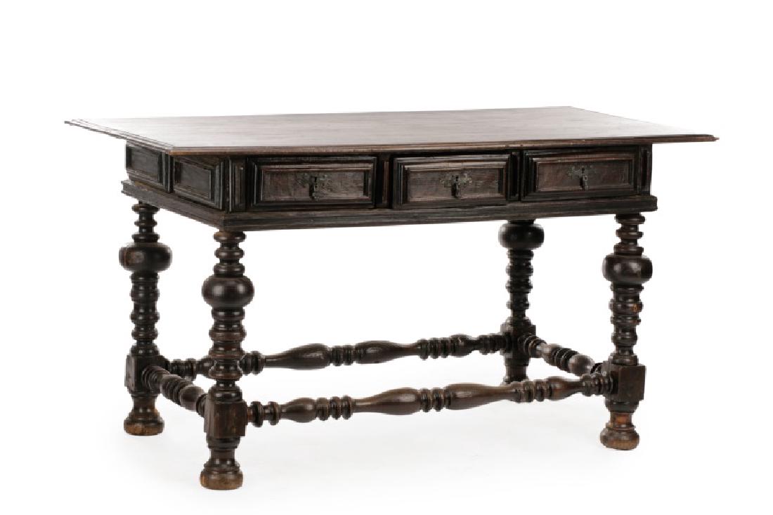 SPANISH BAROQUE STYLE OAK LIBRARY TABLE DESK - Jan 21, 2018 | Austin ...