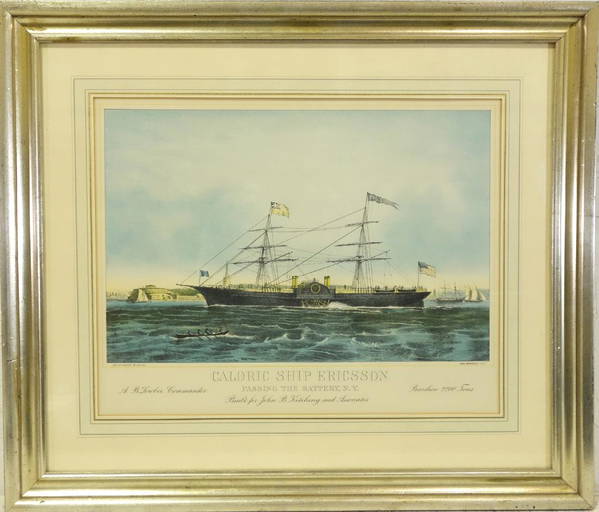 Sarony & Major, American Naval Ship Lithograph
