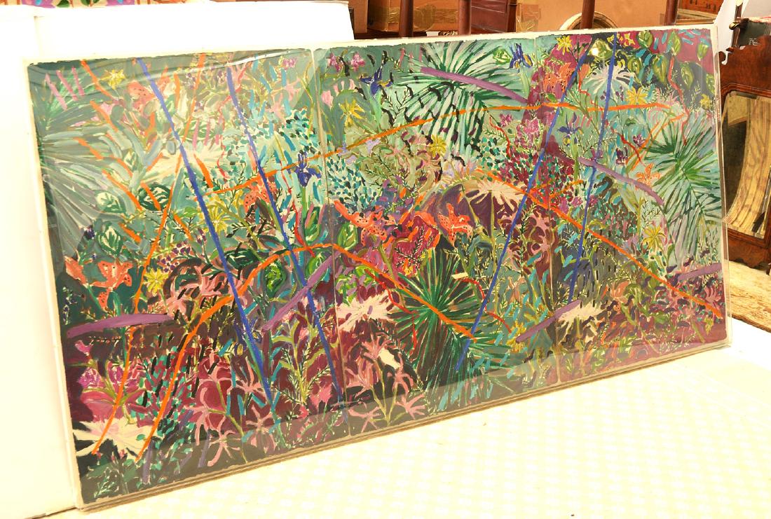 Nancy Tokar Miller, triptych painting