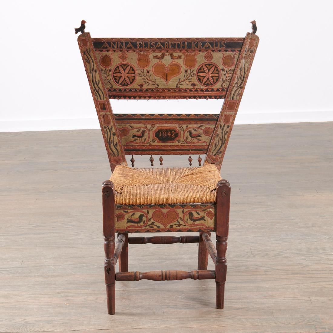 Important German bridal chair