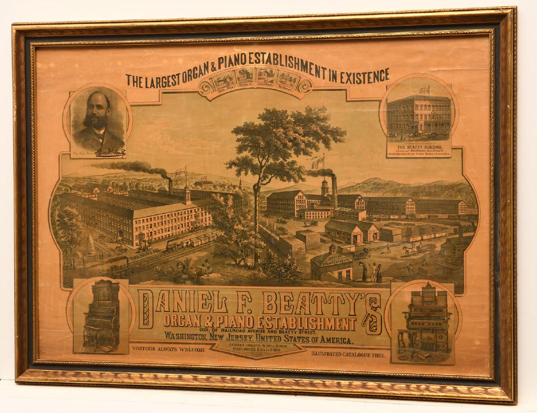Advertising poster, Daniel F. Beatty Organ & Piano