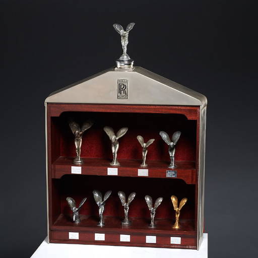 Rolls Royce Grille And (10) Car Hood Mascots