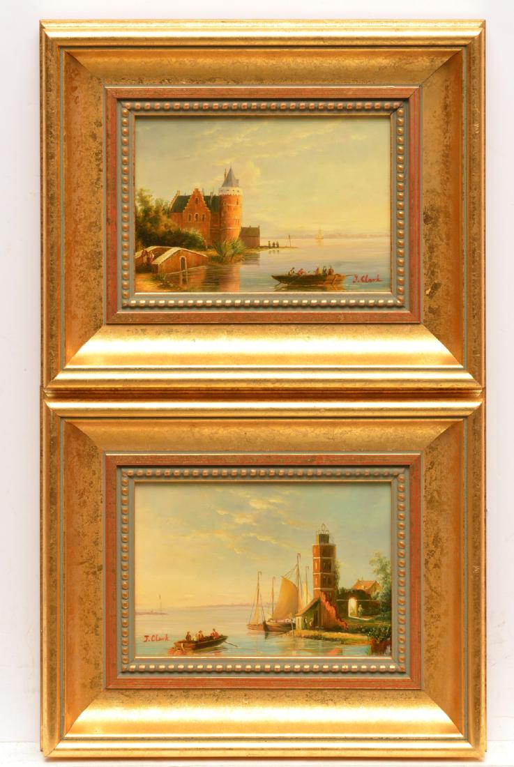 J. Clark, pair small paintings - Feb 13, 2019 | Millea Bros Ltd in NJ