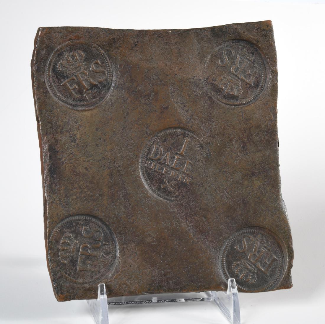 1741 Plate money Swedish Daler