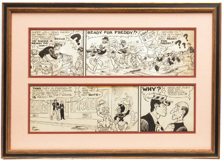 Al Capp Li'l Abner Original Art "ready For Freddy"