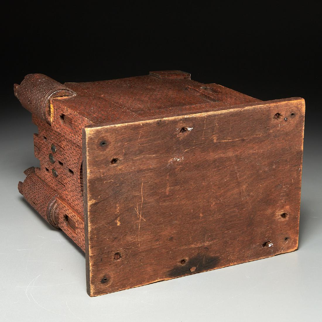 Antique architectural box in the form of a castle