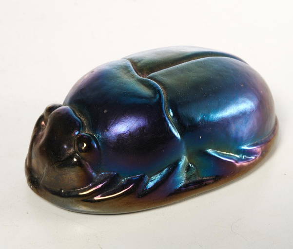 Oakbrook Esser Studio Glass Scarab Paperweight