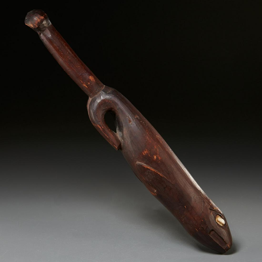 Tlingit Carved Wood Fish Club - Nov 21, 2019 | Millea Bros Ltd In Nj