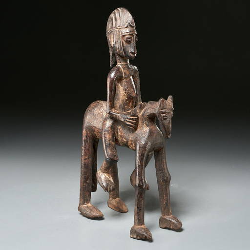 African Tribal, Equestrian Figure, Ex Museum