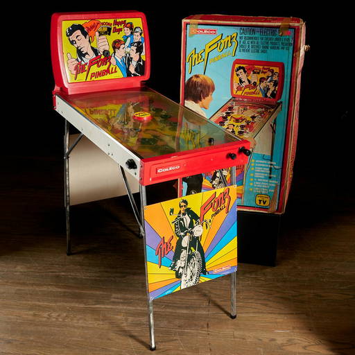Vintage Coleco "the Fonz" Pinball Machine