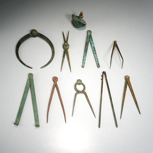 (10) Ancient Roman Bronze Tools, Ex Museum