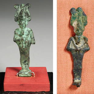 Buy Museum-exhibited Egyptian Bronze Seated Osiris Iah | Artemis ...