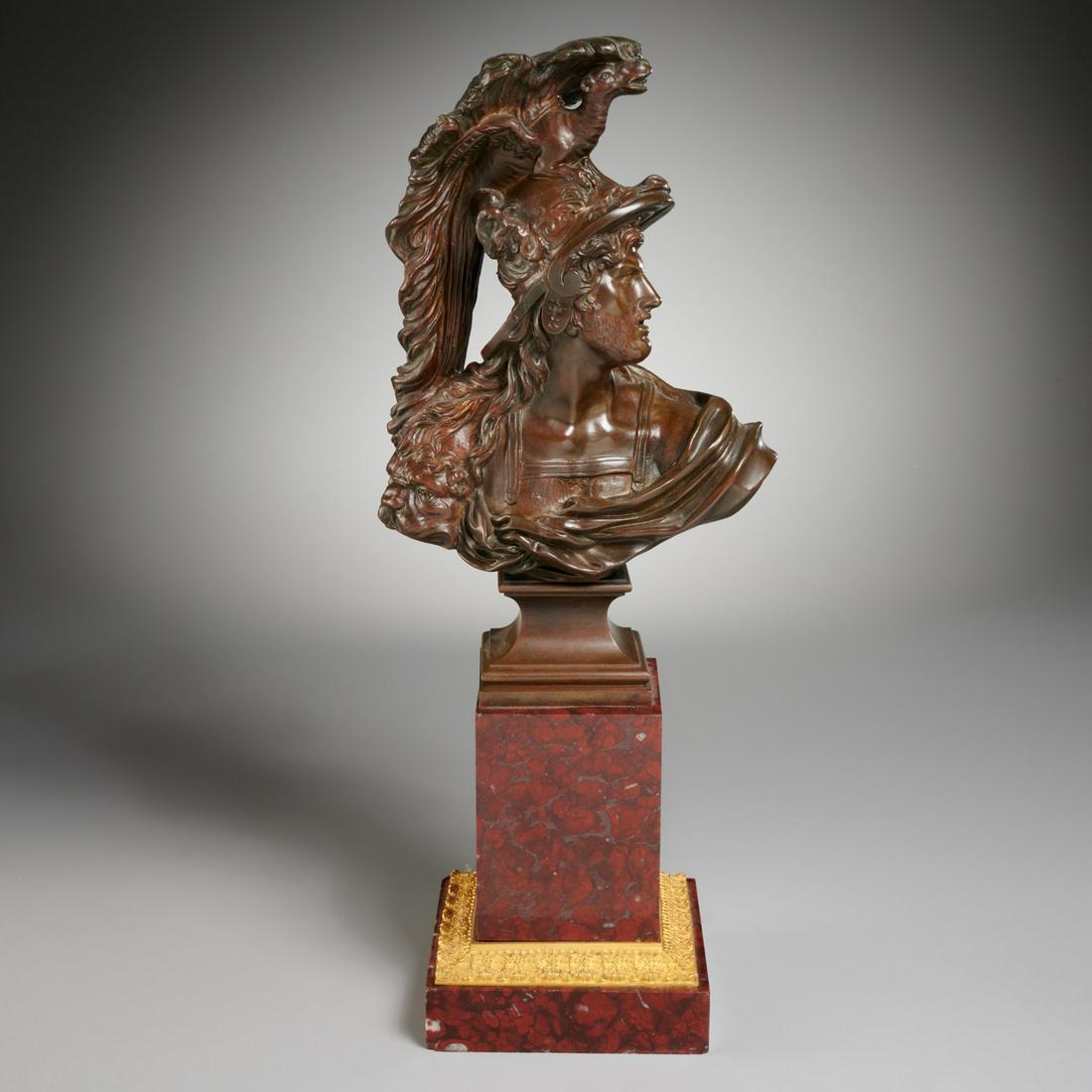 French School, Bronze Bust Of Mars