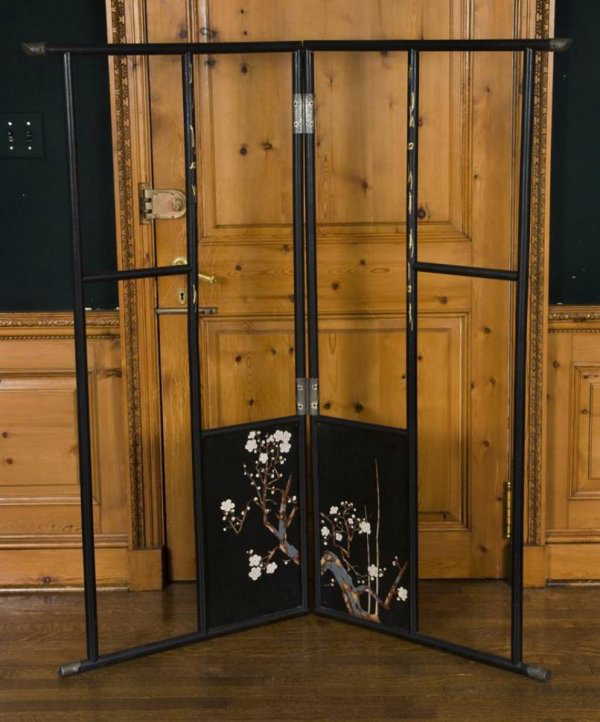 219: Antique Japanese lacquered folding Kimono rack