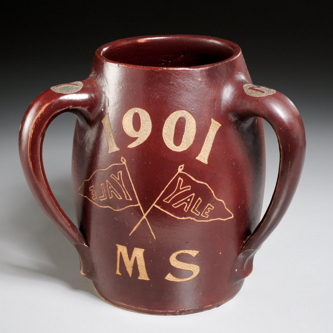 1901 Yale Glazed Stoneware Loving Cup